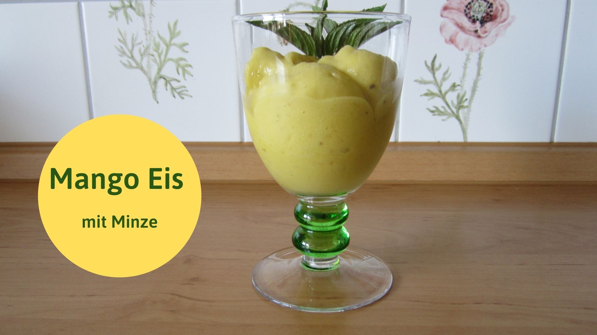 Mango-Eis mit Minze Rezept